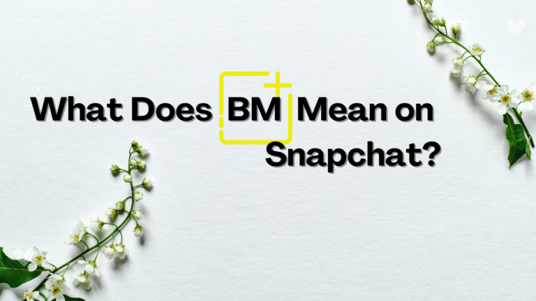 What Does BM Mean on Snapchat: Understanding Text Slangs